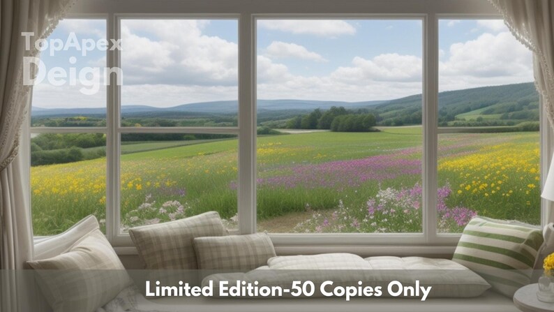 Spring Flowers Field Zoom Background, MS Teams, Webex, Skype Meetings ...