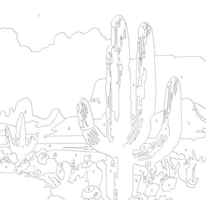 Arizona Landscape Paint by Numbers - Paint by Number for Adult - Paint ...