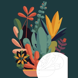 Paint by Number-floral Flower Paint by Numbers Paint Kit for Adult ...