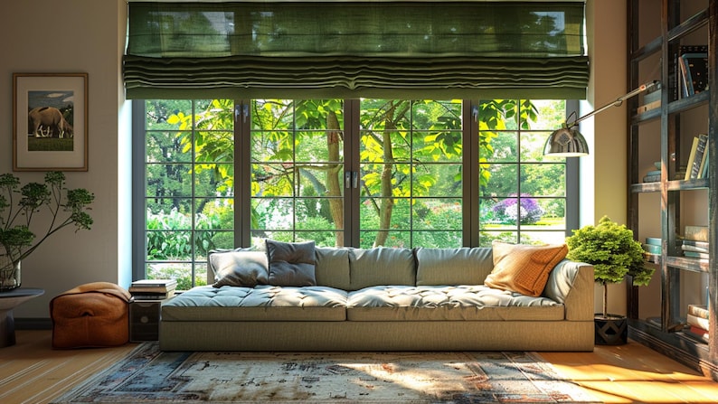 Cozy Living Room Zoom Background: Virtual Home Office Backdrop (digital ...