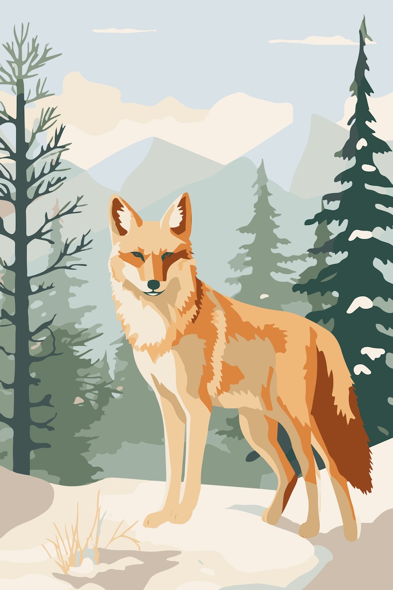 5 Printable Paint by Numbers - National Parks Wildlife Paint by Numbers ...