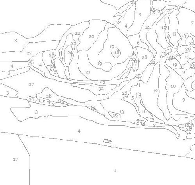 Paint by Number - 40 Printable Paint by Numbers for Adults | Color by ...