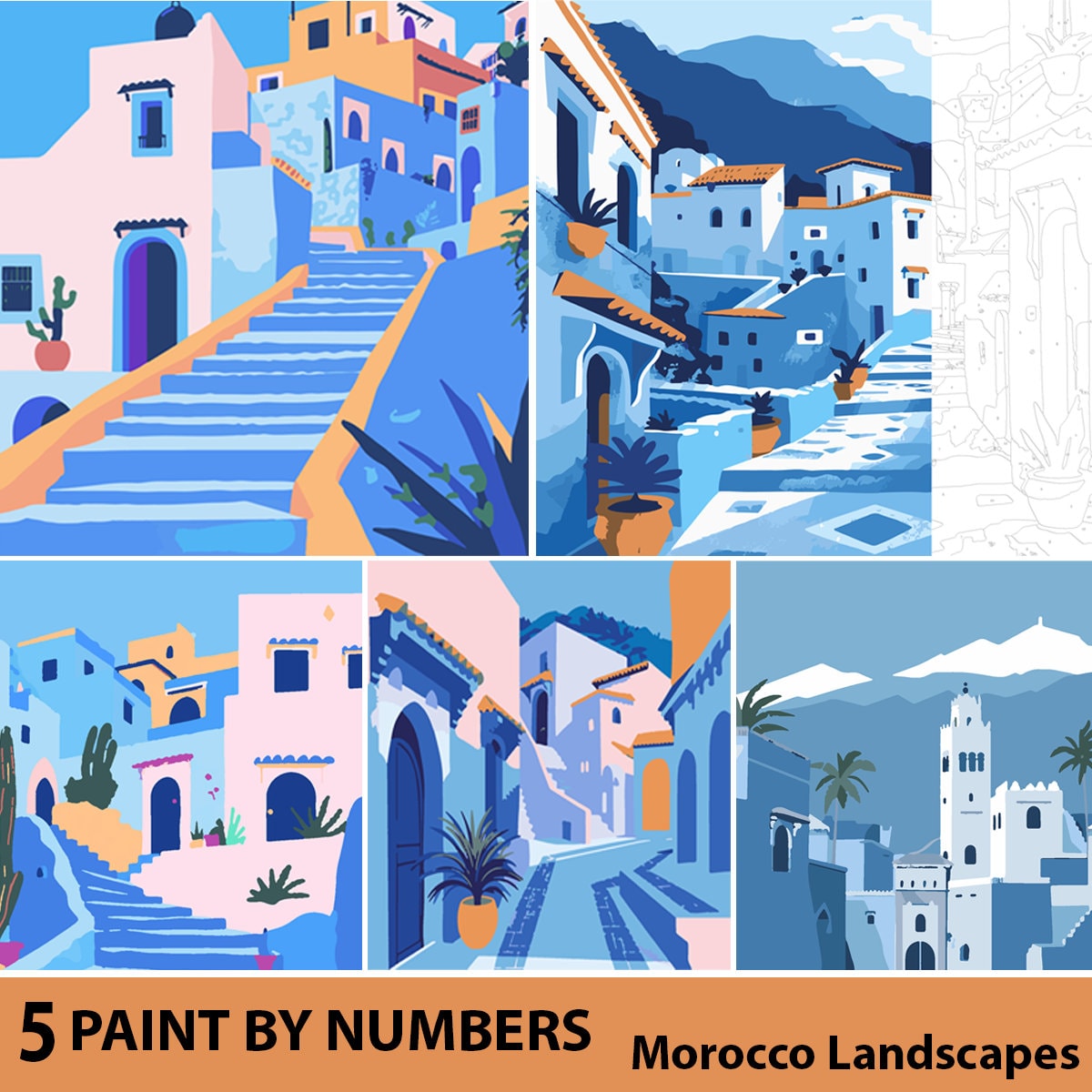 Paint by Number - 20 Artworks Printable Paint by Numbers - Paint by ...