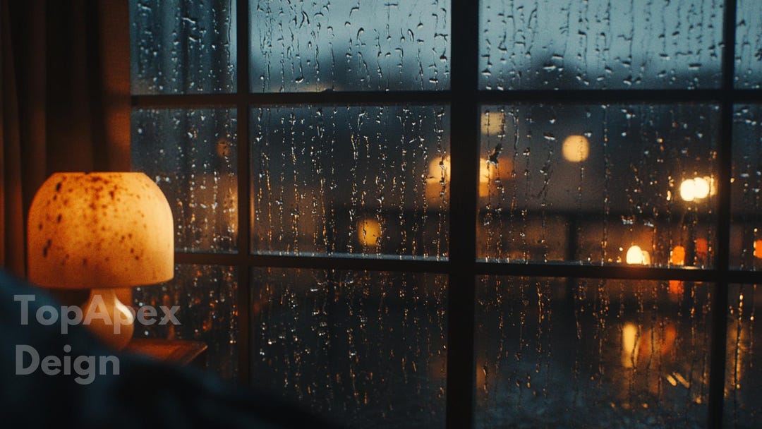 Zoom Background, Rainy Day Virtual Backdrop, Zoom Call, Virtual ...