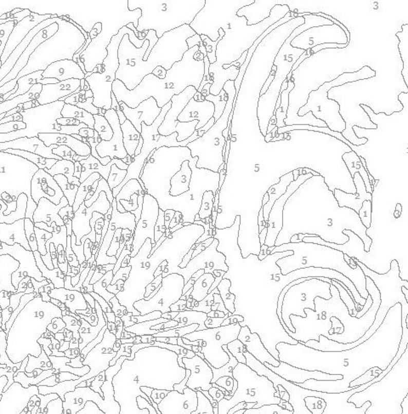 Paint by Number - Coloring Pages for Adult - Watercolor Painting ...