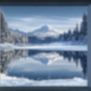 Winter Wonderland Zoom Background, Open Window Scene Visual Background ...