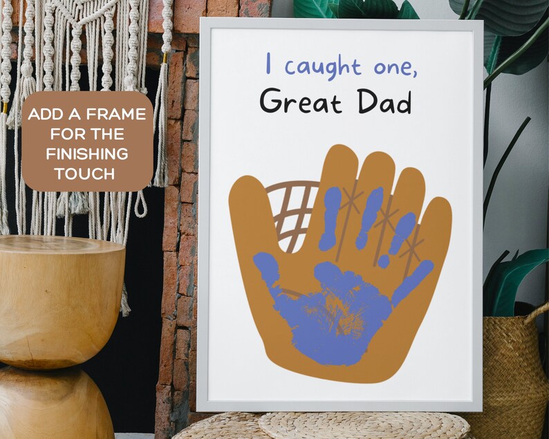 Fathers Day Handprint Craft DIY Gift for Dad Fathers Day - Etsy