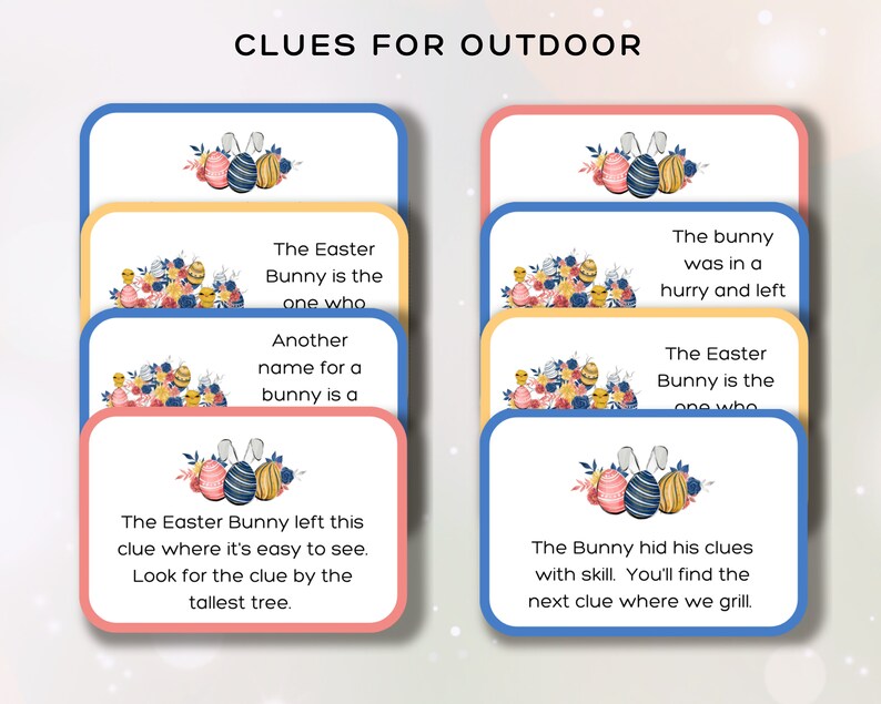 Printable Easter Scavenger Hunt for Kids, Easter Egg Scavneger Hunt ...