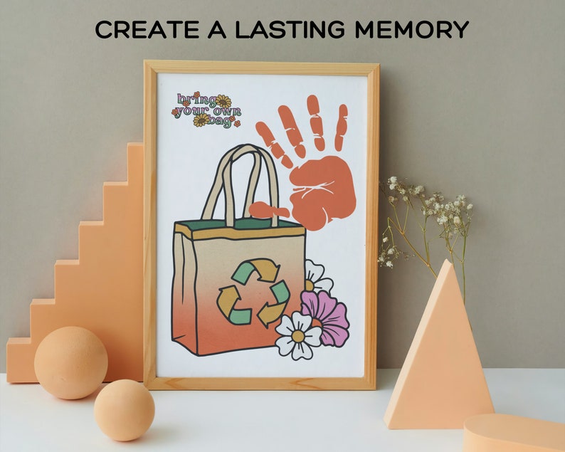 Earth Day Printable Handprint Art Bundle, Earth Day Fingerprint Craft ...