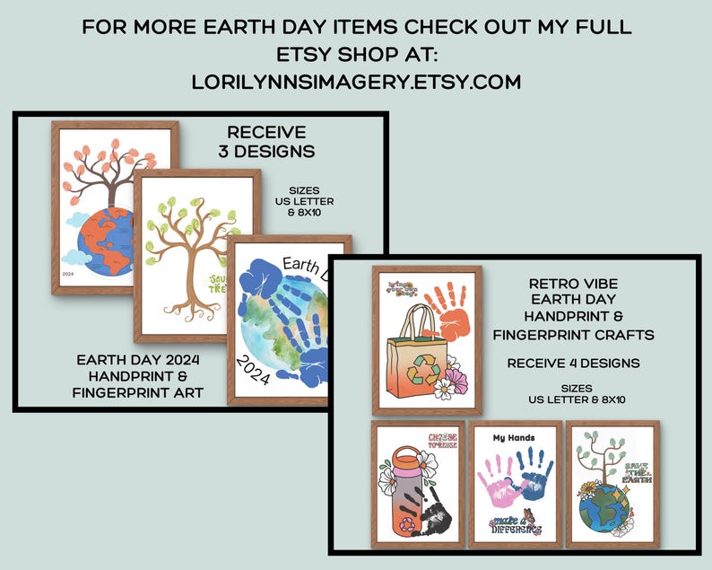 Earth Day Printable Handprint Art, Montessori Handprint Craft Activity ...