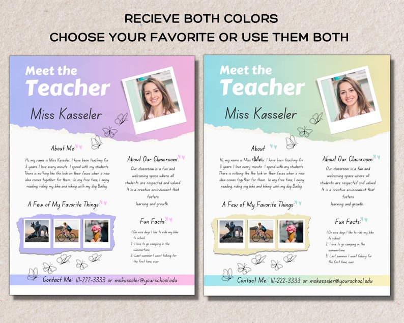Meet the Teacher Editable Canva Template Welcome Back to School Flyer ...