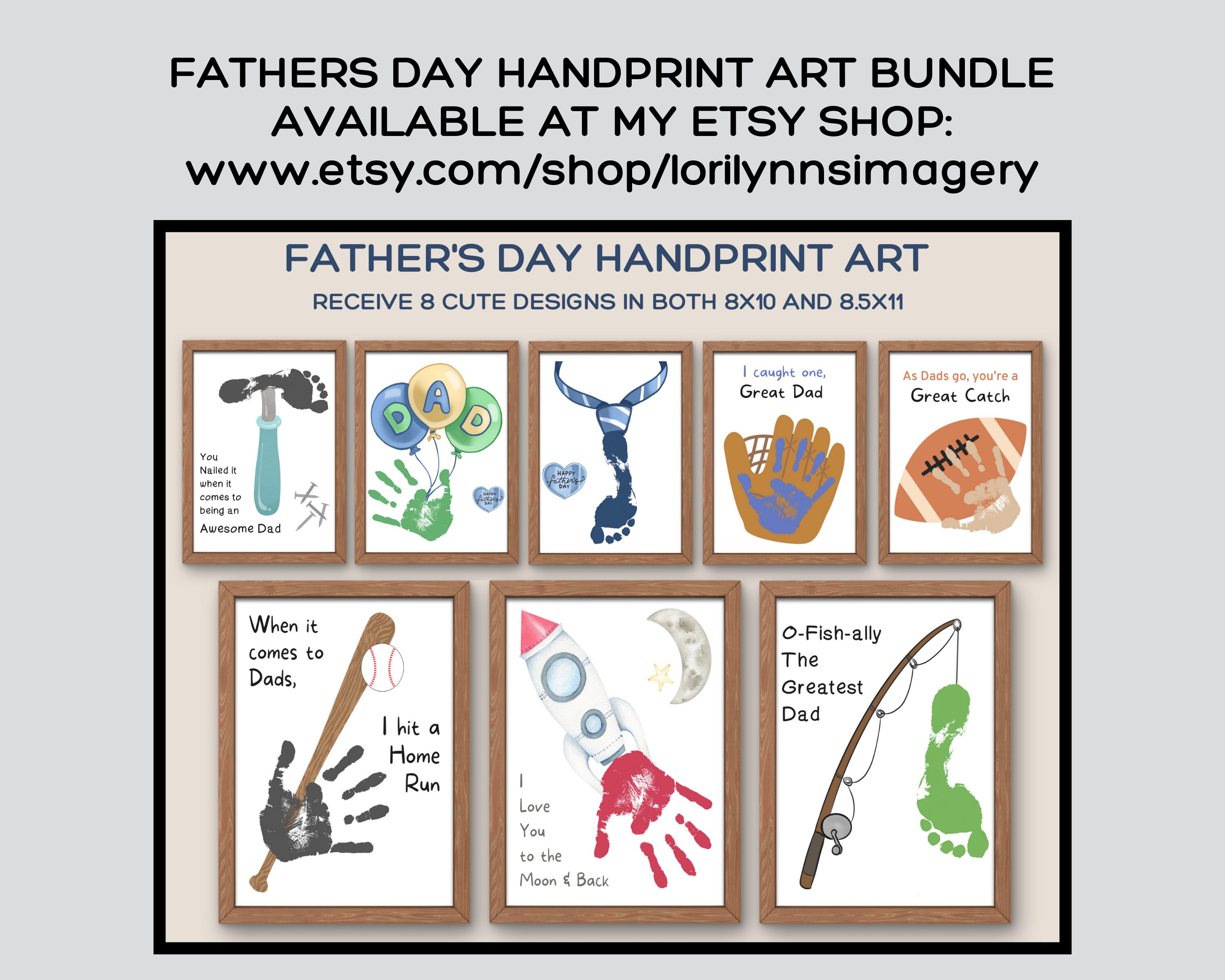 Fathers Day Handprint Craft, DIY Gift for Dad, Fathers Day Handprint ...