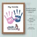 Earth Day Printable Handprint Art, Montessori Handprint Craft Activity ...