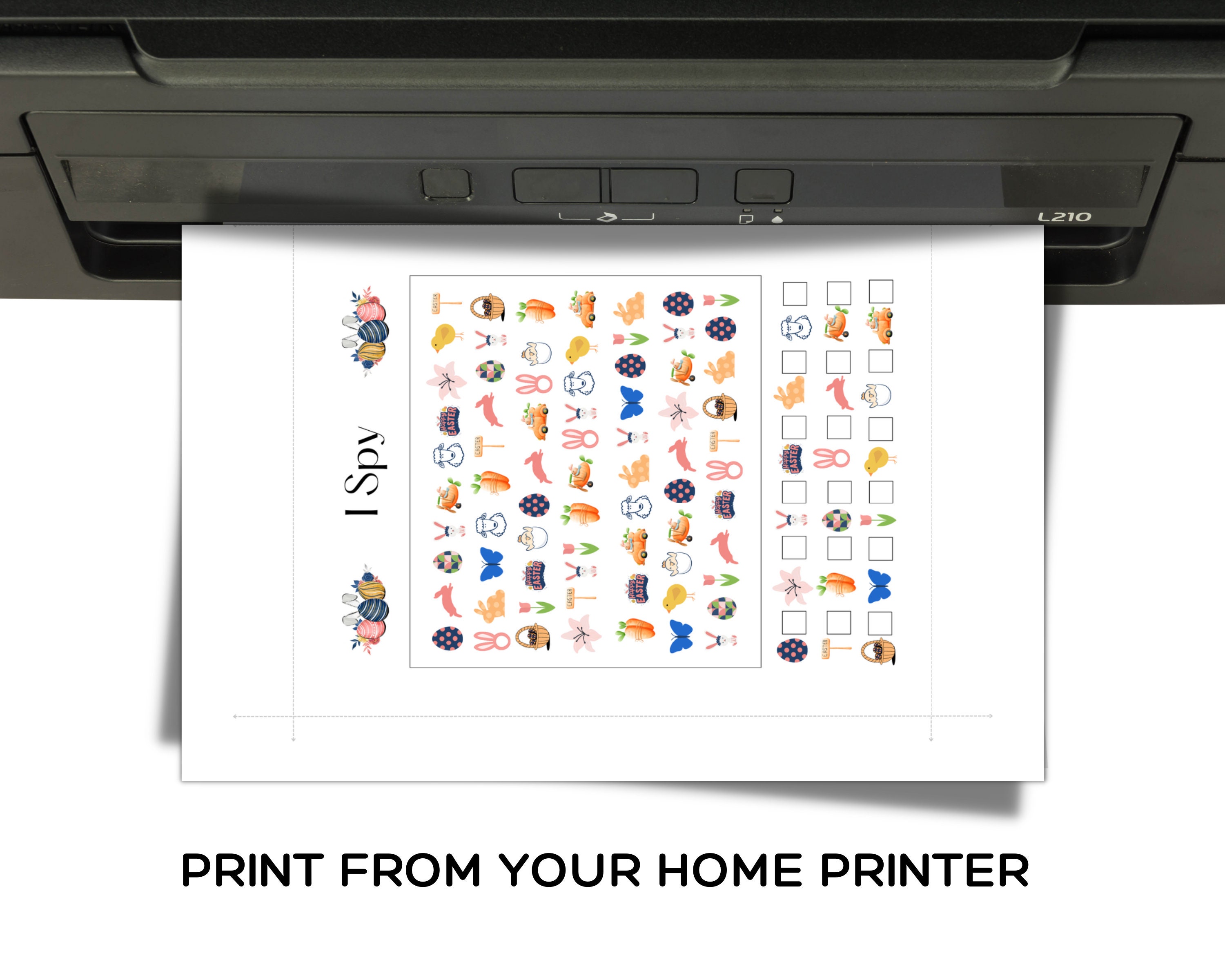 Easter I Spy, Easter Scavenger Hunt and Maze for Kids, Printable Easter ...