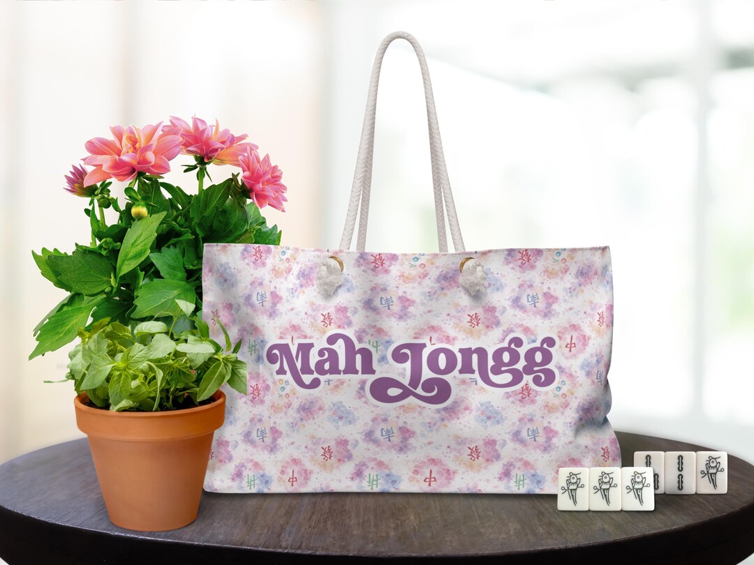 Trendy Mahjong Bag, Mah Jongg Accessories Tournament Retreat Weekender ...
