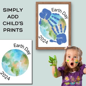 Earth Day Handprint Art, Earth Day Printable, Earth Day Activities ...