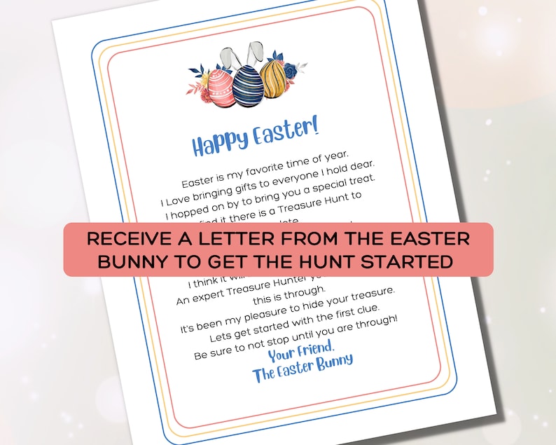 Printable Easter Scavenger Hunt for Kids, Easter Egg Scavneger Hunt ...