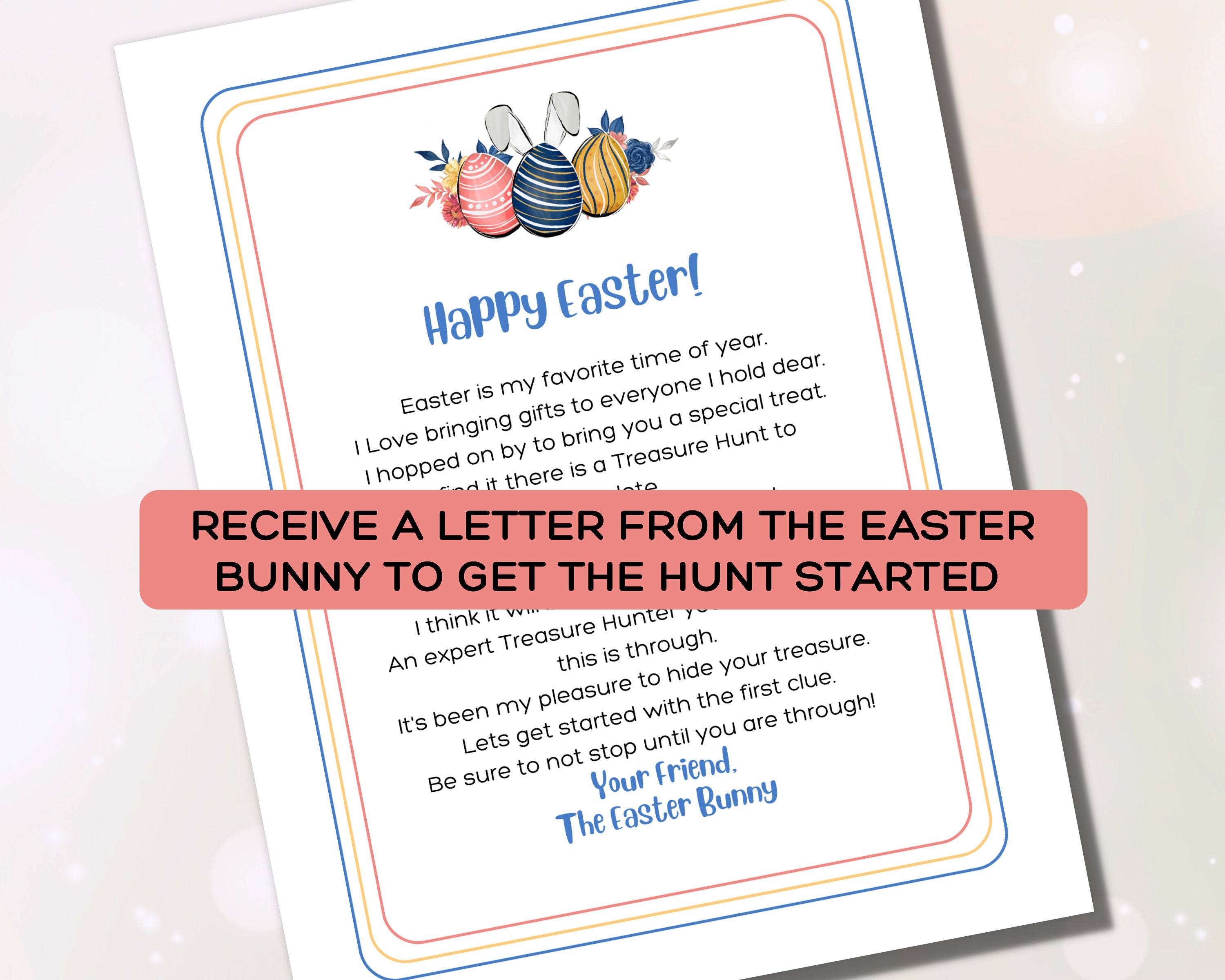 Printable Easter Scavenger Hunt for Kids, Easter Egg Scavneger Hunt ...