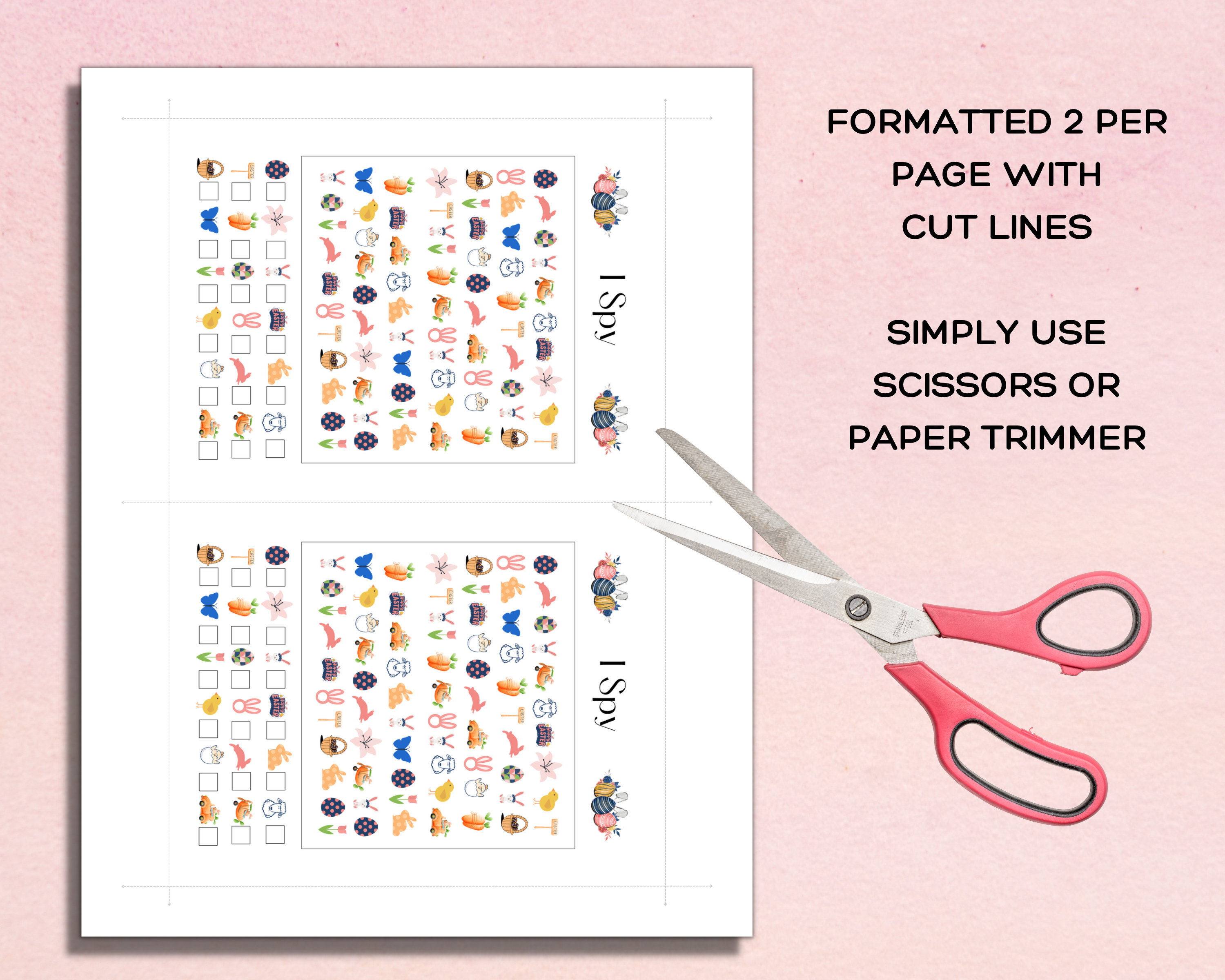 Easter I Spy, Easter Scavenger Hunt and Maze for Kids, Printable Easter ...