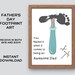 DIY Gift for Dad, Fathers Day Footprint Craft, Fathers Day Handprint ...