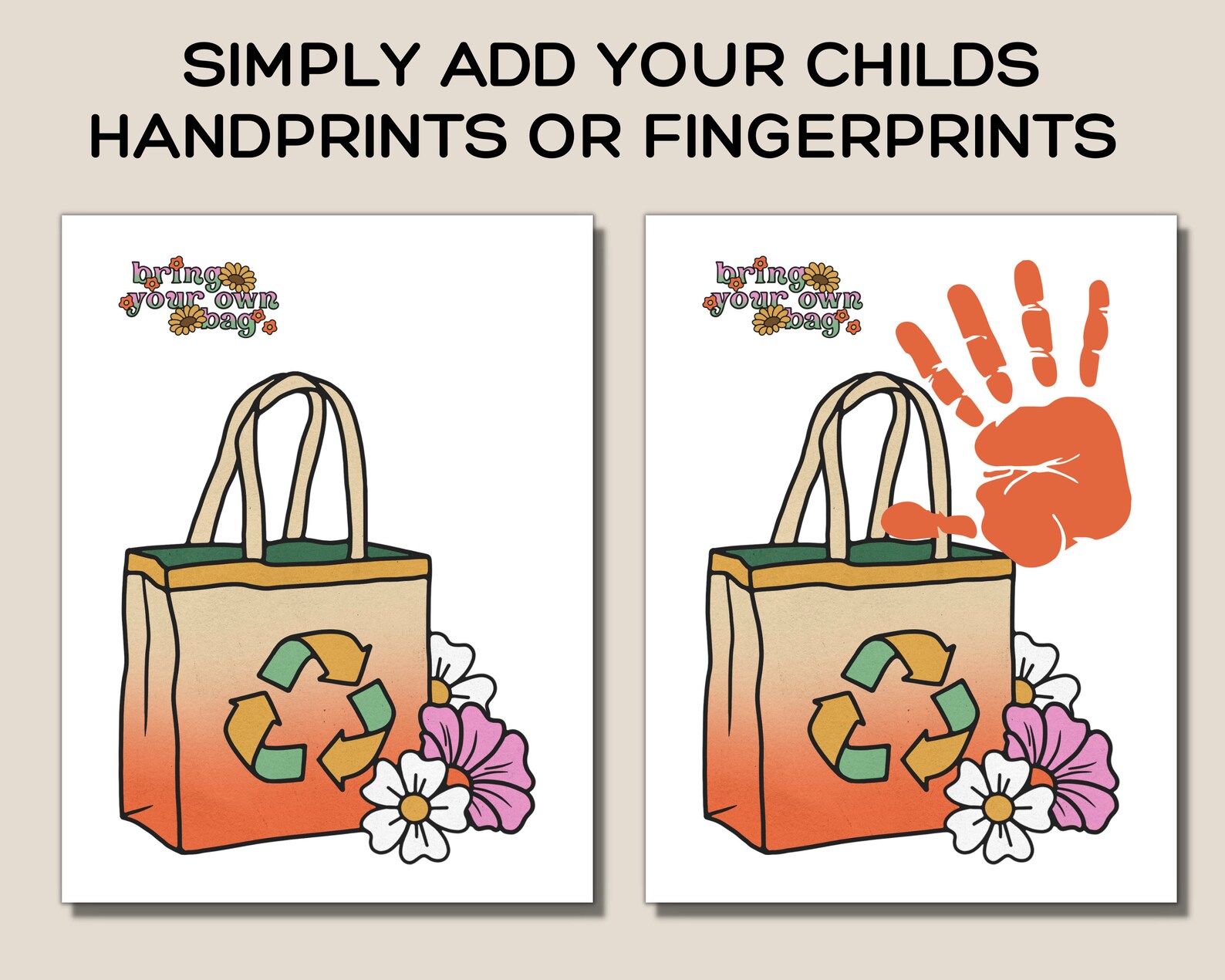 Earth Day Handprint Art Earth Day Printable Earth Day - Etsy