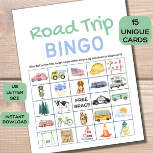 Scavenger Hunt, Road Trip Bingo, Road Trip Games Printable - Etsy