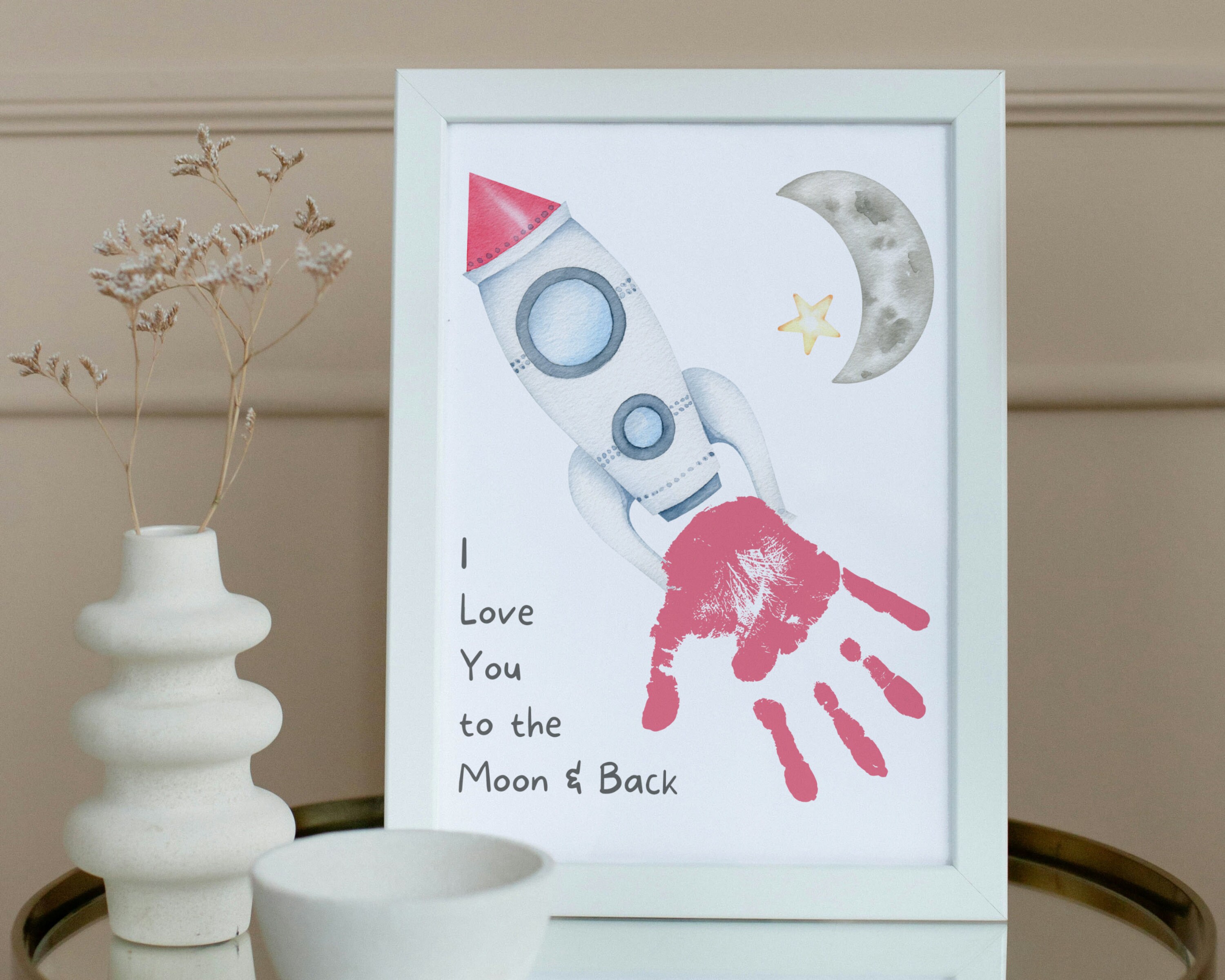 Nonno Handprint Sign Bundle, Footprint Craft Father's Day Gift ...