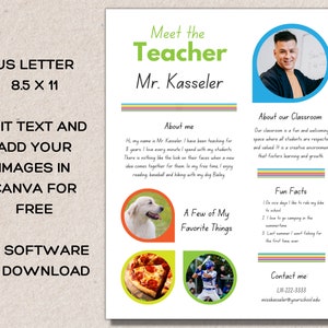 Meet the Teacher Welcome Letter Template, Welcome Back to School Flyer ...