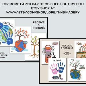 Earth Day Handprint Art Earth Day Printable Earth Day - Etsy