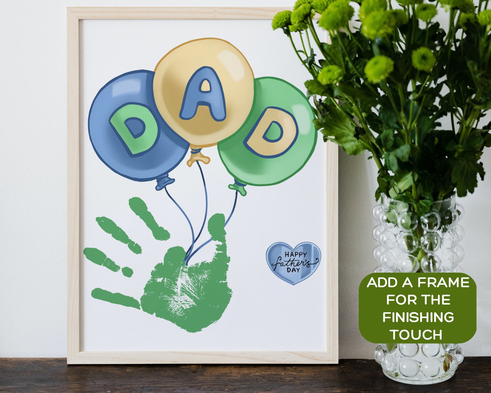 Fathers Day Handprint Craft, DIY Gift for Dad, Fathers Day Handprint ...