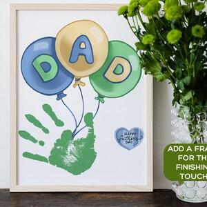 Fathers Day Handprint Craft DIY Gift for Dad Fathers Day - Etsy