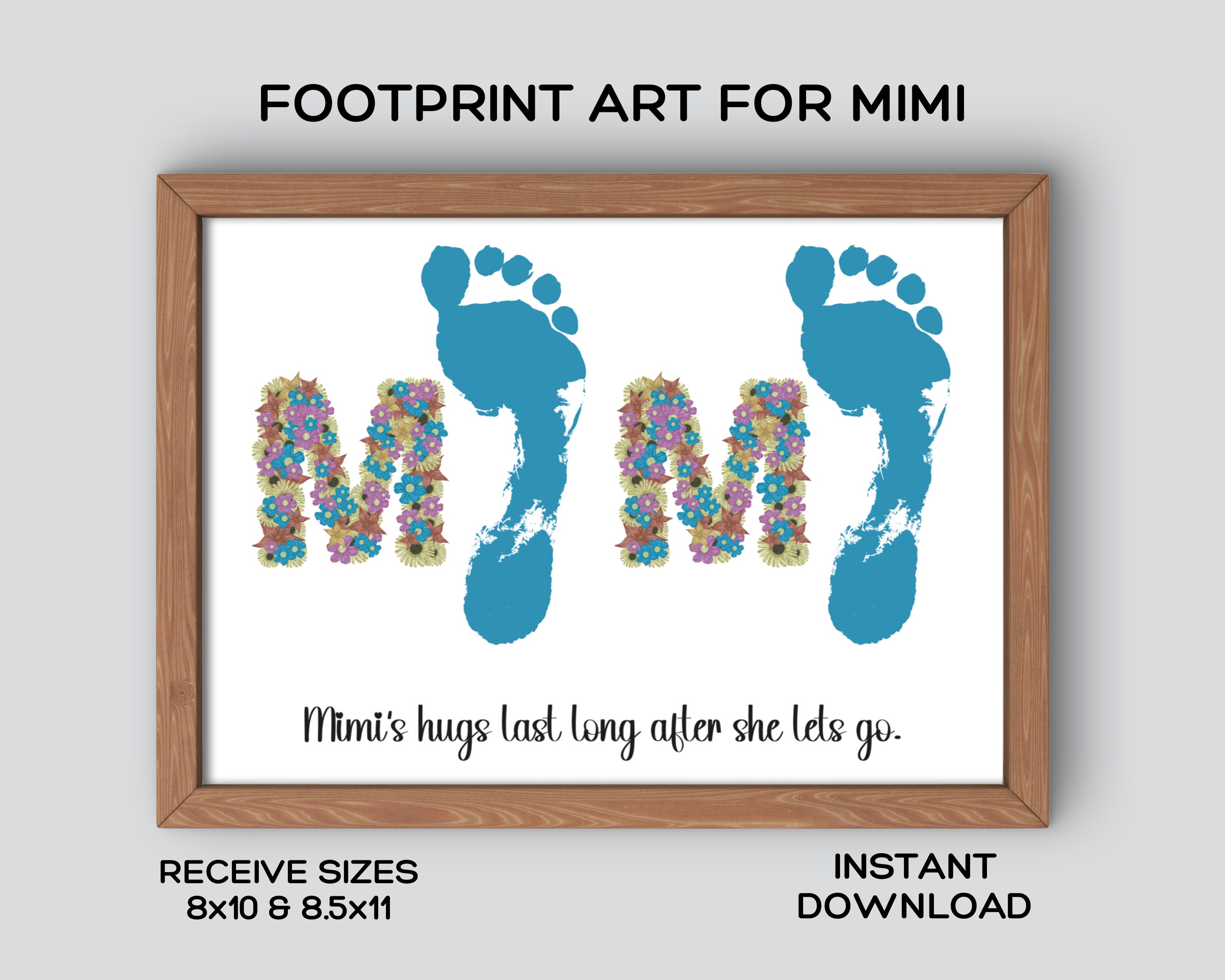 Mothers Day Handprint Printable Gift for Mimi, Great Grandma Gift From ...