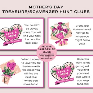 Mothers Day Scavenger Hunt, Mothers Day Games Printable, Scavenger Hunt ...