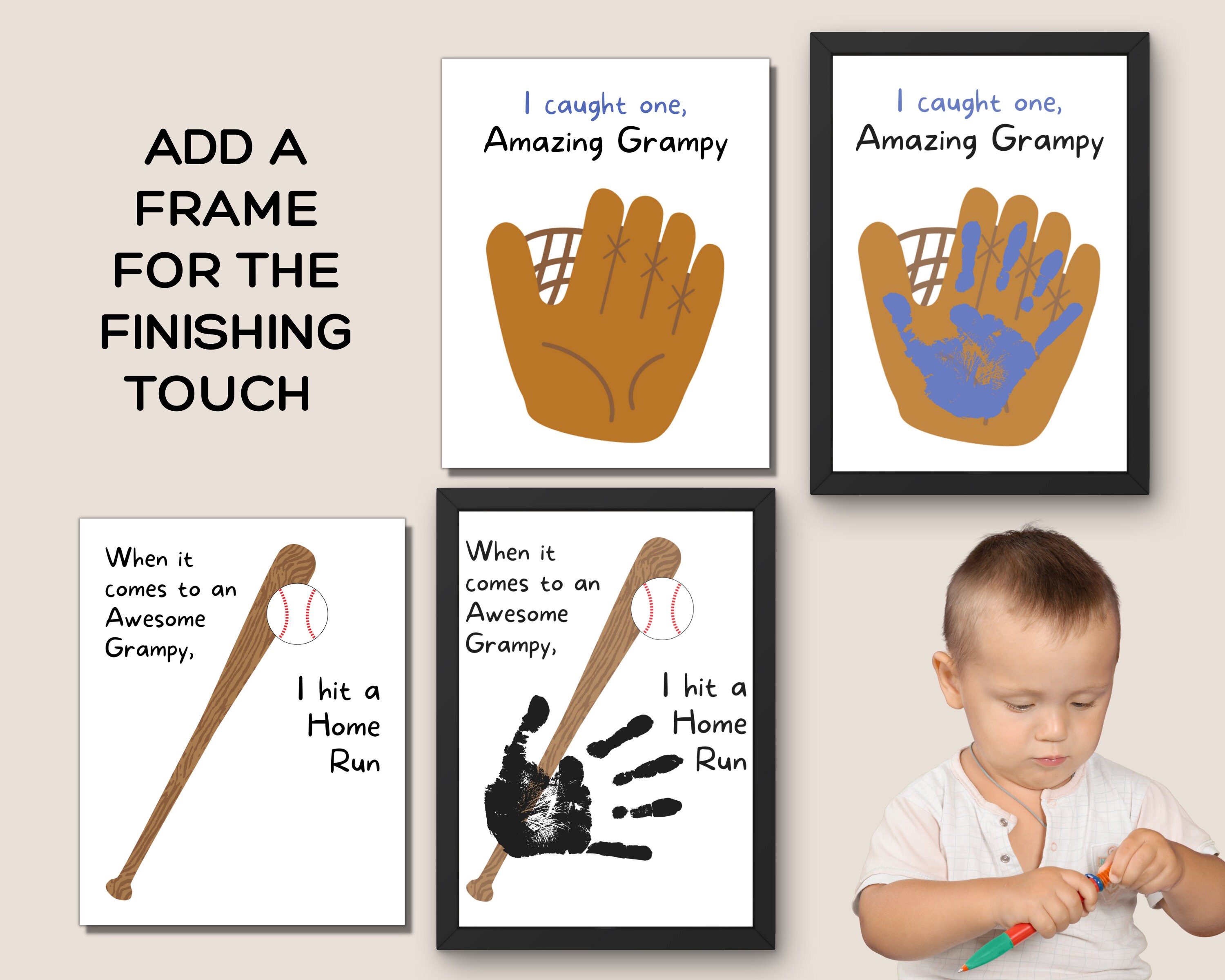 Handprint Art for Grampy Printable Gifts for Grampy - Etsy