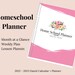 Homeschool Planner Pretty in Pink Teacher Planner Student Planner ...