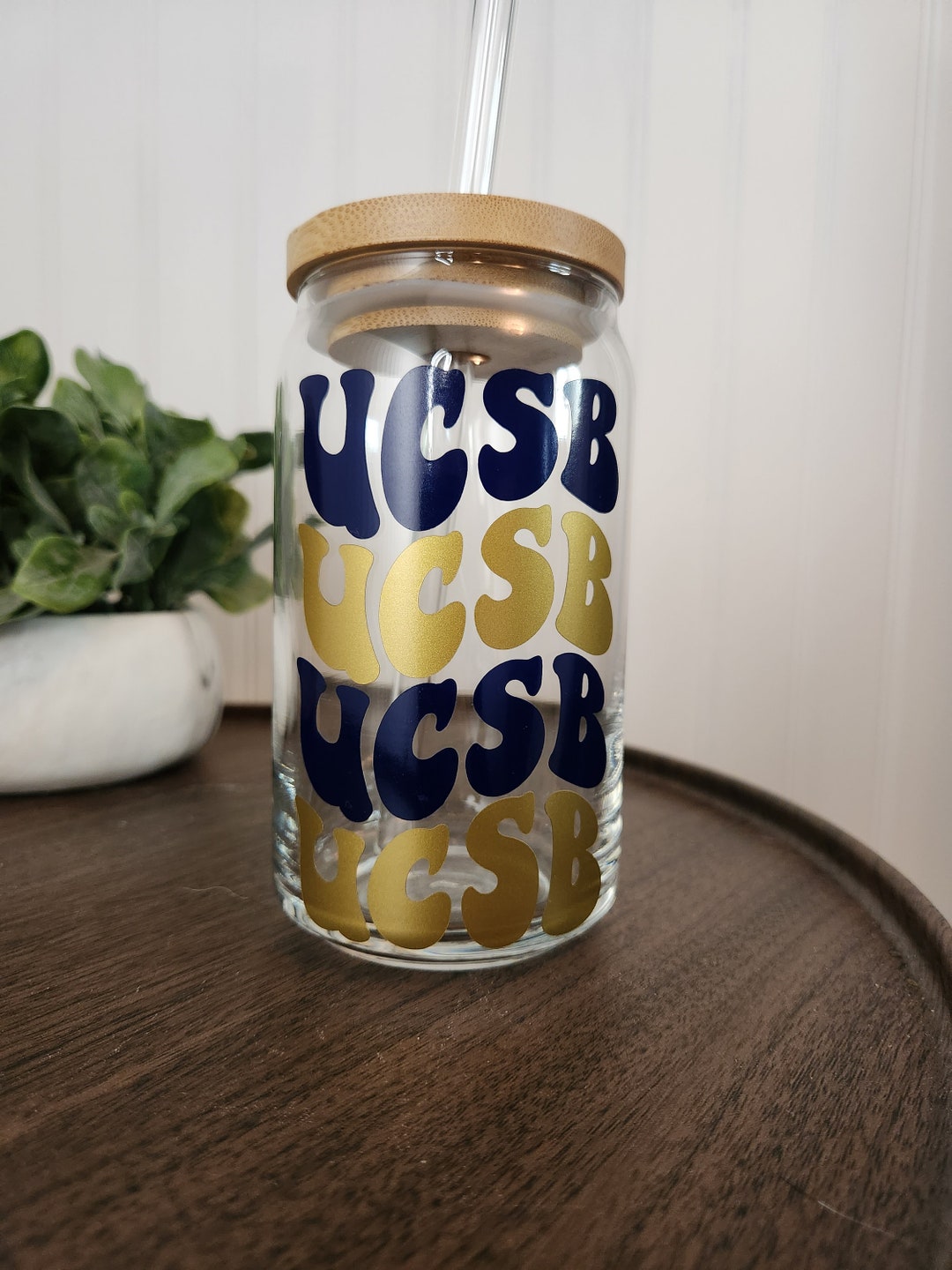 UCSB Tumbler UC Santa Barbara Navy & Gold University of California ...