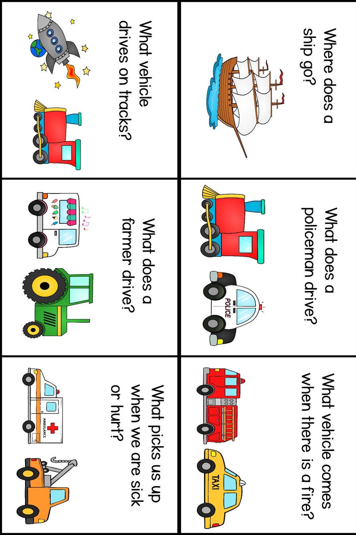 Transportation Mini Thematic Language Unit - Etsy