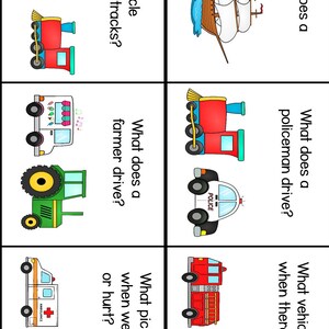 Transportation Mini Thematic Language Unit - Etsy