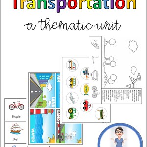 Transportation Mini Thematic Language Unit - Etsy