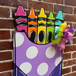 Crayon Box Teacher Door Hanger - Etsy