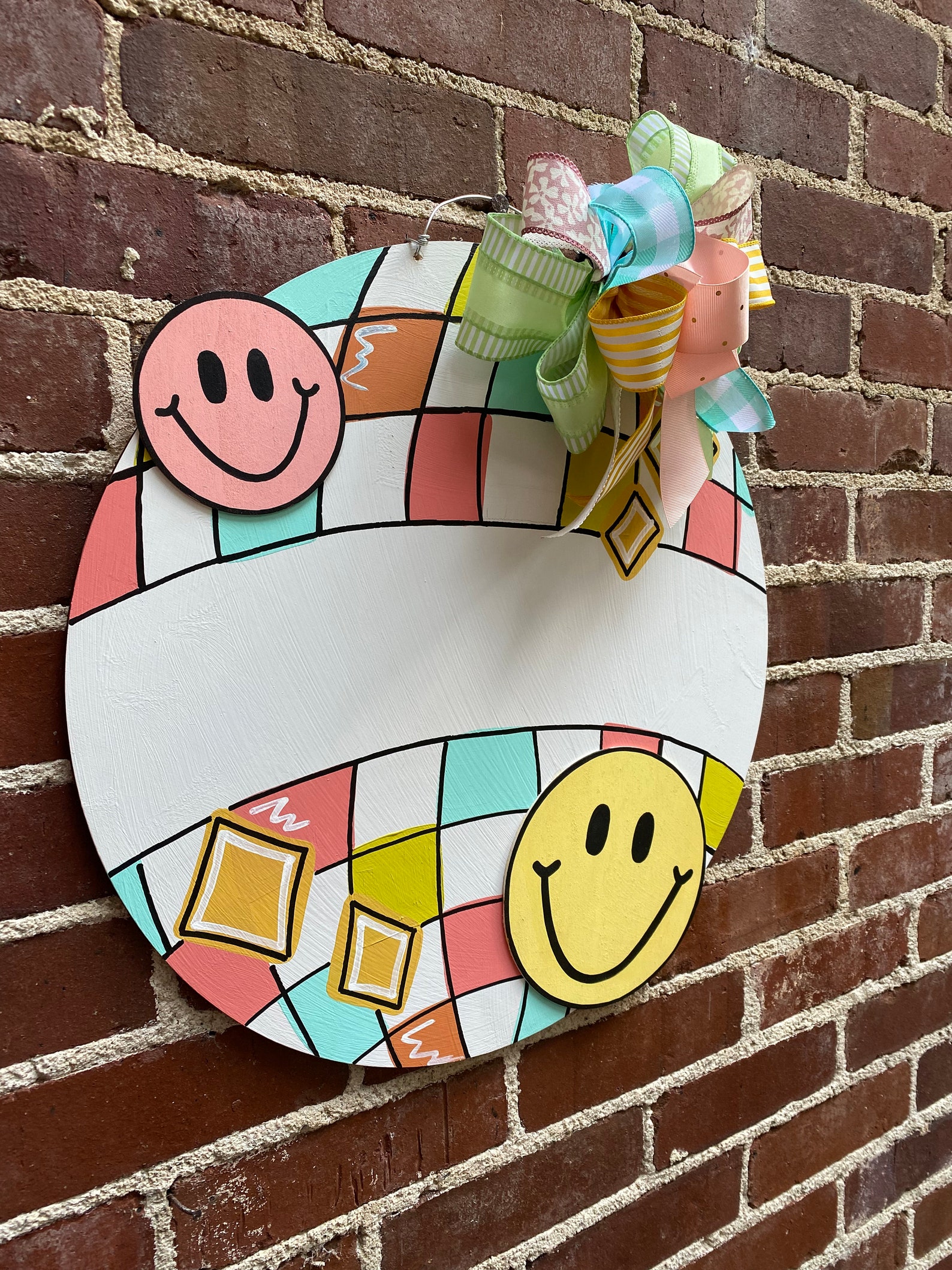 Retro Smiley Classroom Door Hanger - Etsy