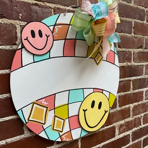 Retro Smiley Classroom Door Hanger - Etsy
