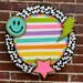 Retro Smiley Face Teacher Door Hanger - Etsy