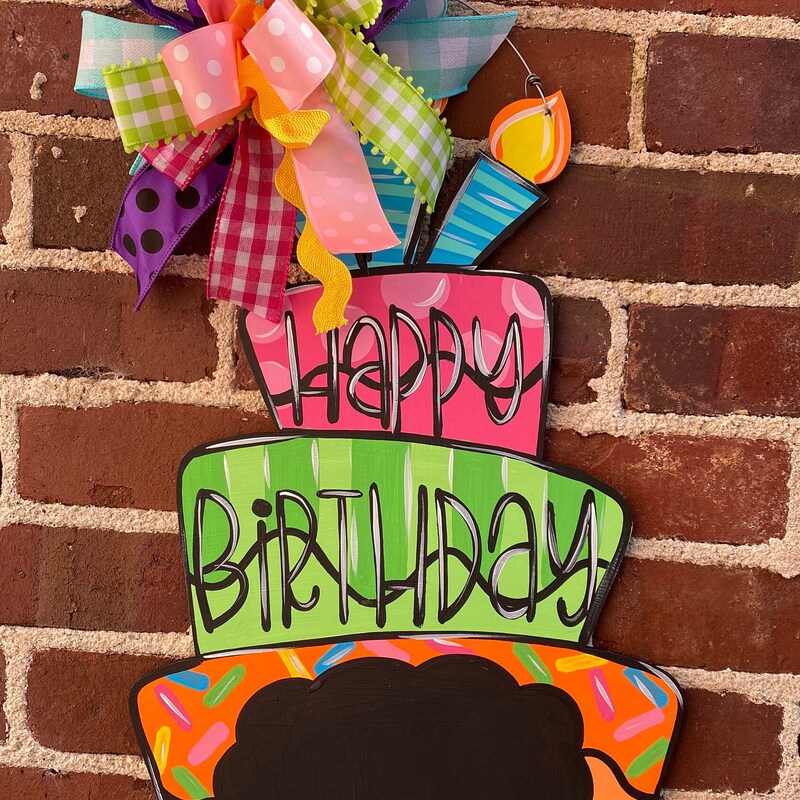 Happy Birthday Door Sign - Etsy