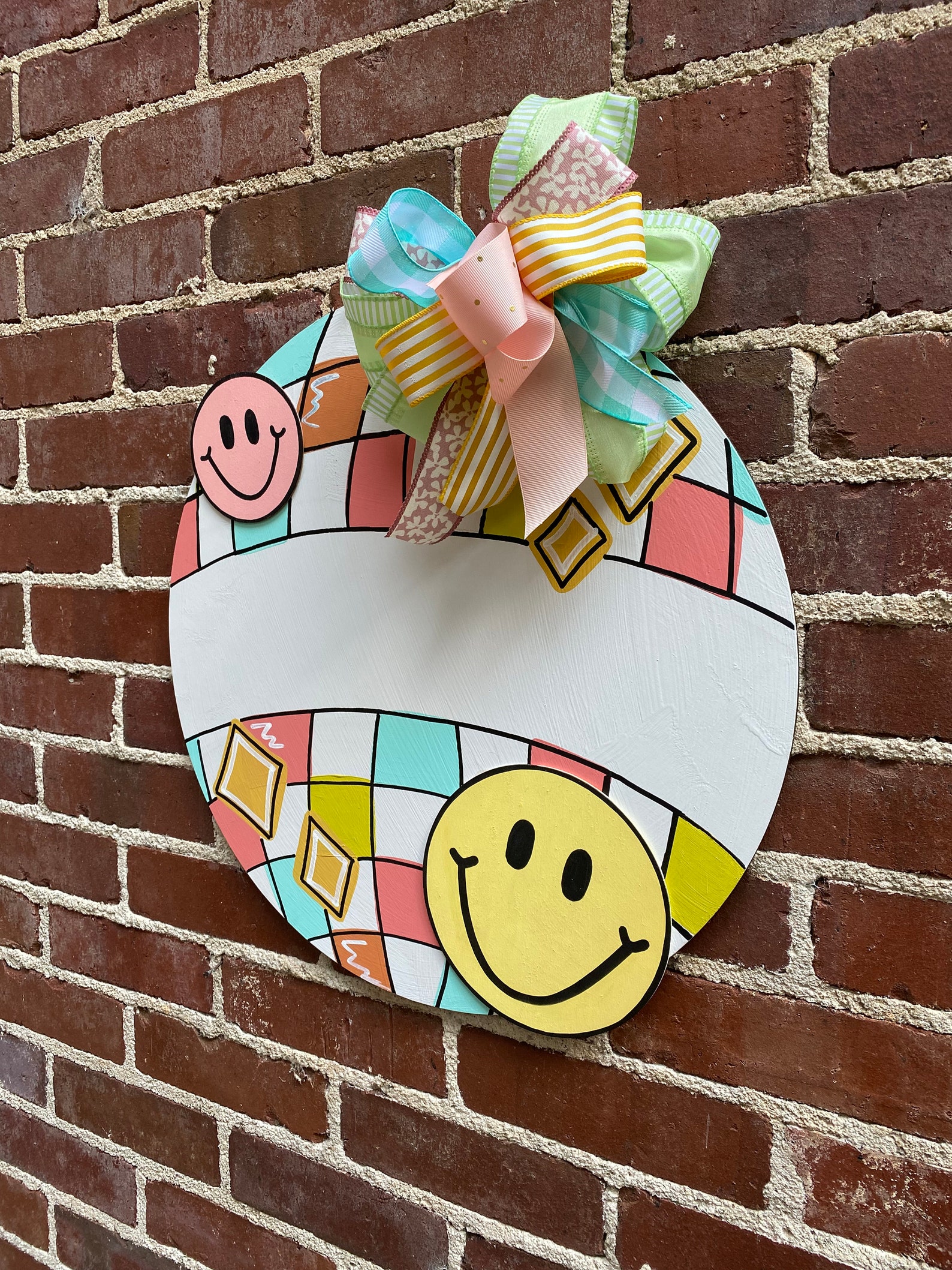 Retro Smiley Classroom Door Hanger - Etsy