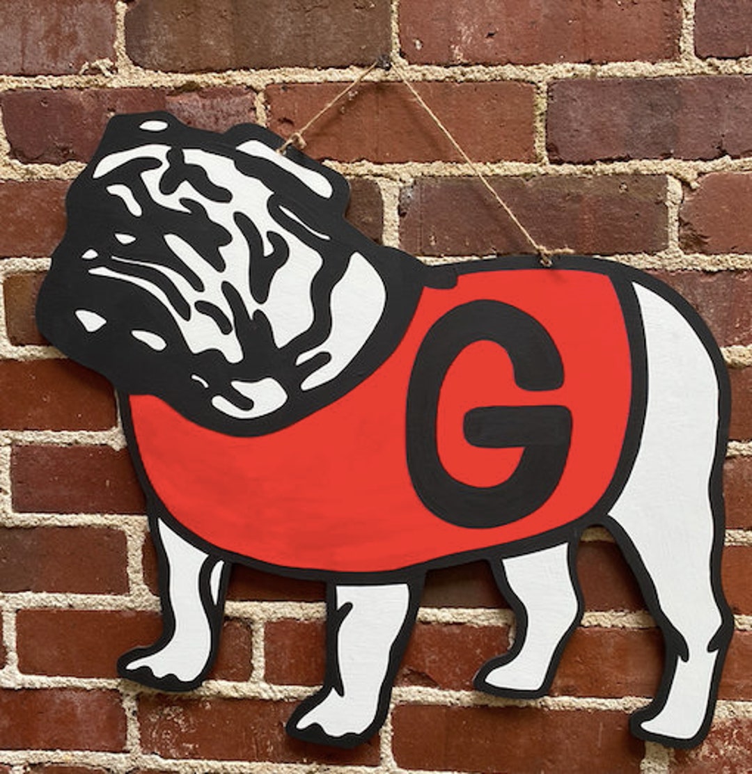 Bulldogs Door Hanger Mascot Georgia - Etsy