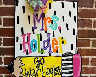 Retro Disco Ball Teacher Door Hanger - Etsy