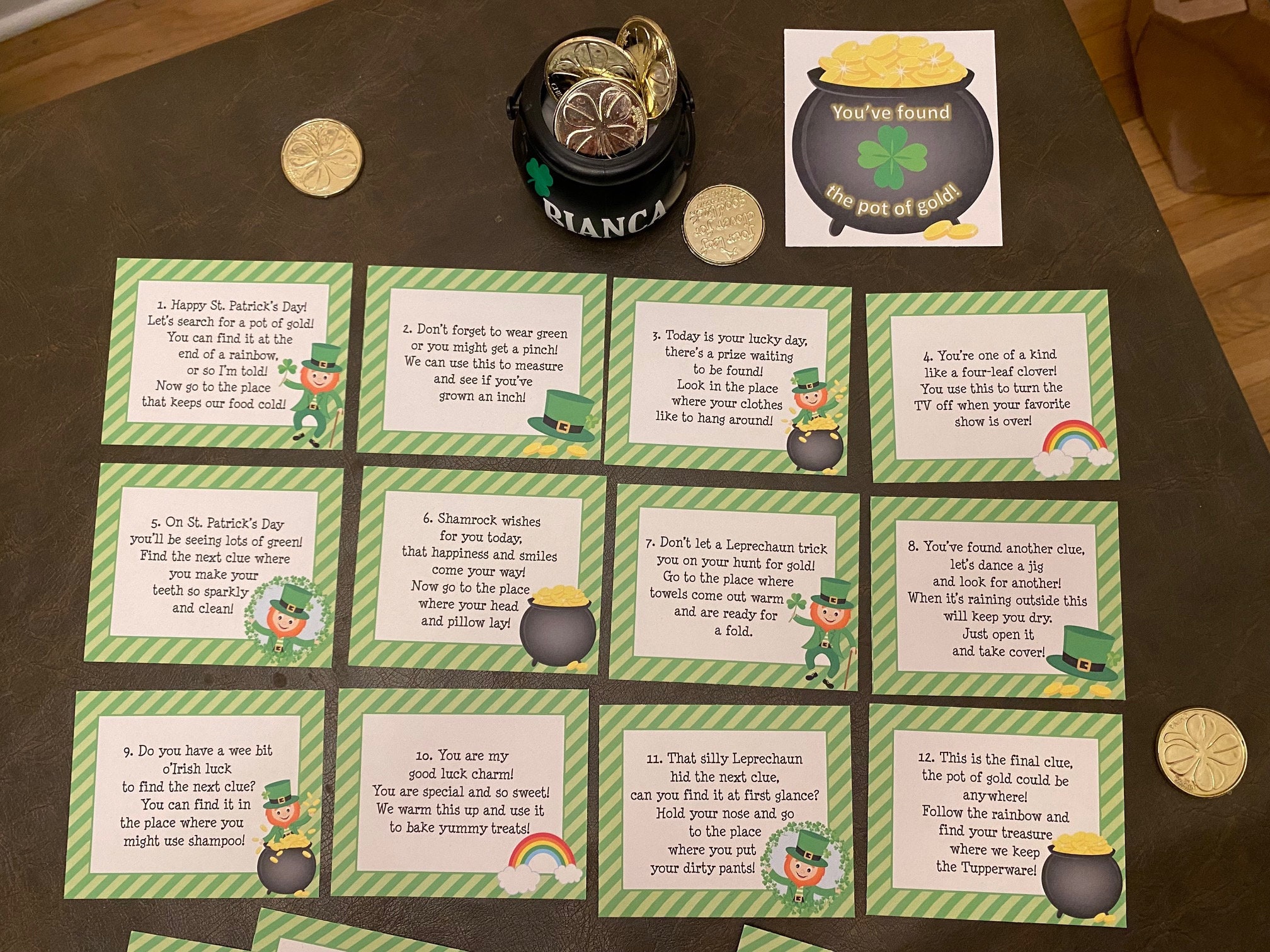 Mini St. Patrick's Day Pot of Gold With Scavenger Hunt, Kid's St ...