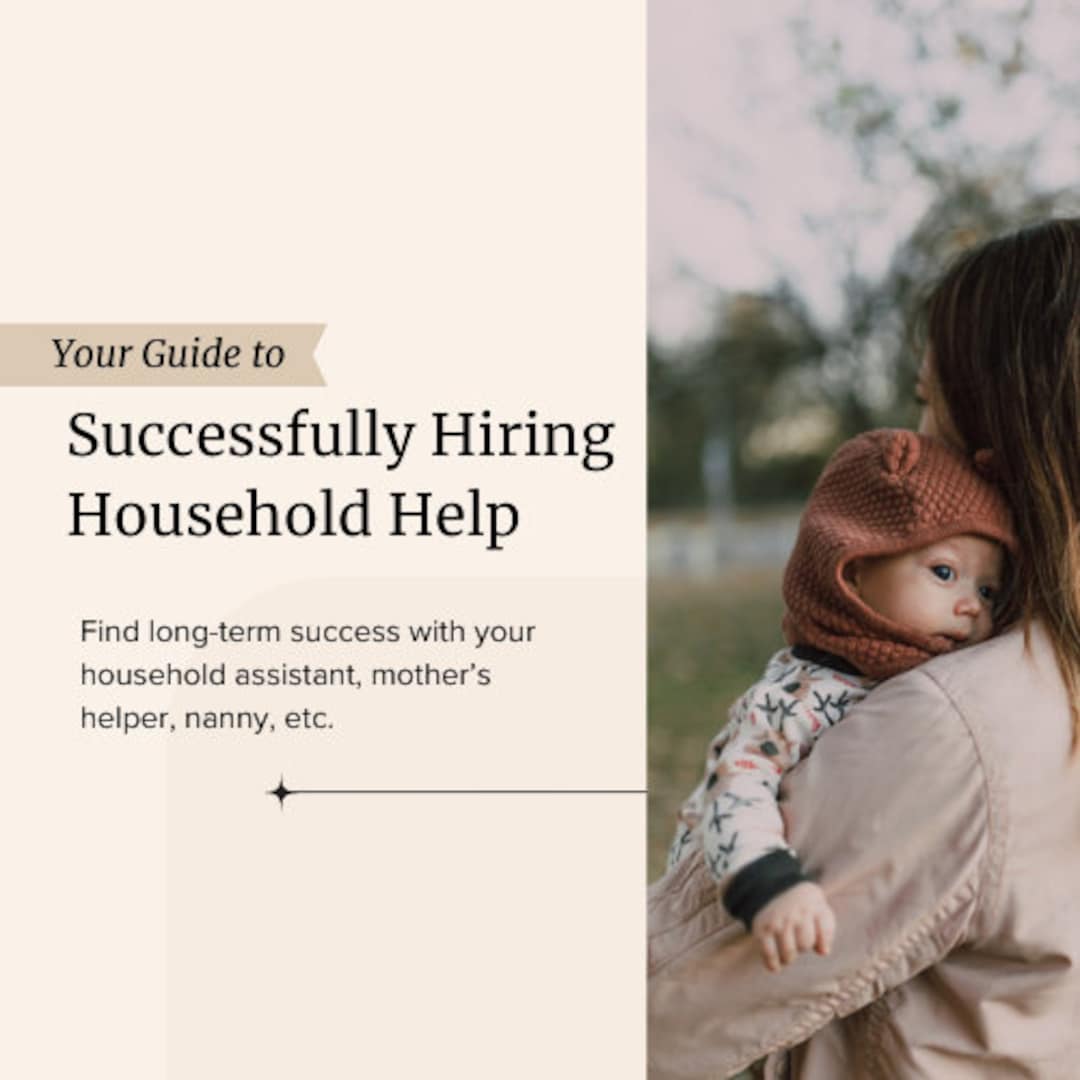 Your Guide to Successfully Hiring a Household Employee - Etsy