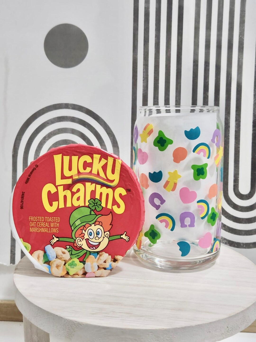 Lucky Charms Glass Magically Delicious Glassware Lucky Charms Cup St ...